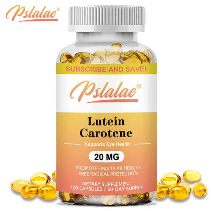 Pslalae Premium Lutigold Lutein Carotene 20 mg with Zeaxanthin for men ...