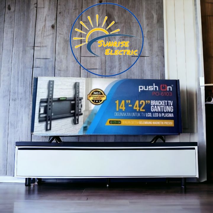 Push On Bracket TV LCD LED 14 - 42 INCH Waterpas | Lazada Indonesia