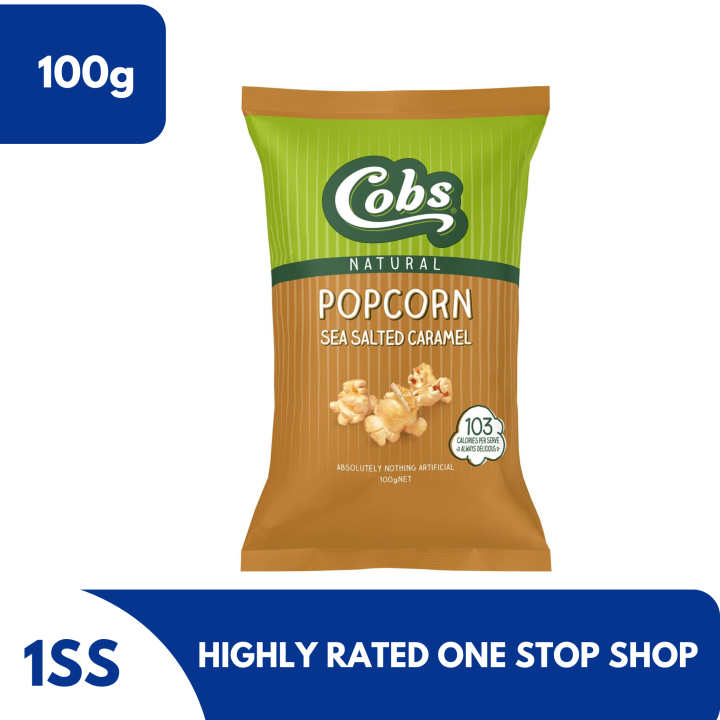 Cobs Natural Popcorn Sea Salted Caramel, 100g | Lazada PH