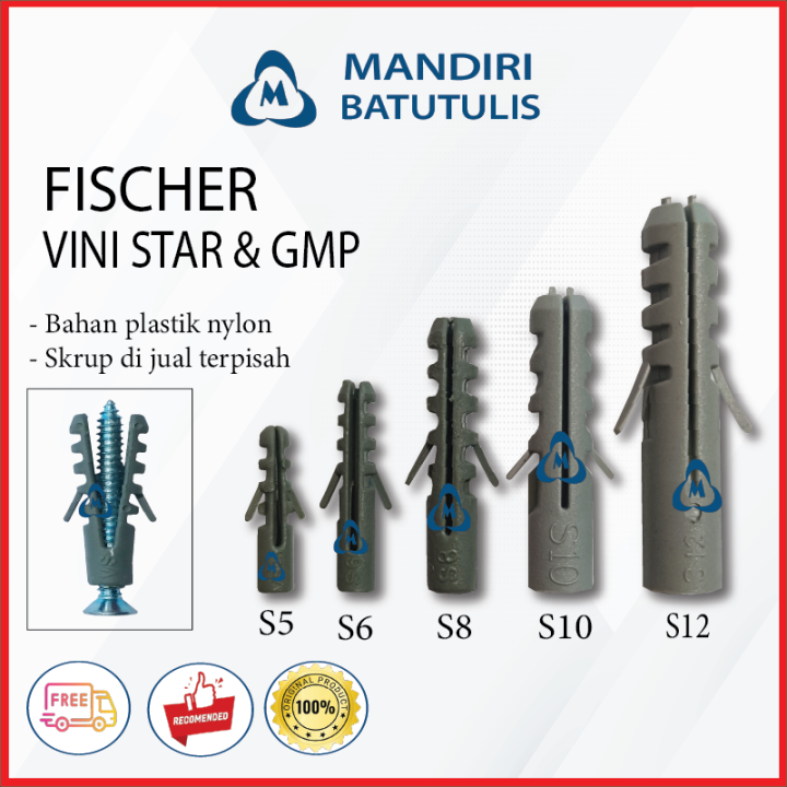 FISCHER Skrup Fisher - sekrup Fiser - S5 S6 S8 S10 S12 | Lazada Indonesia