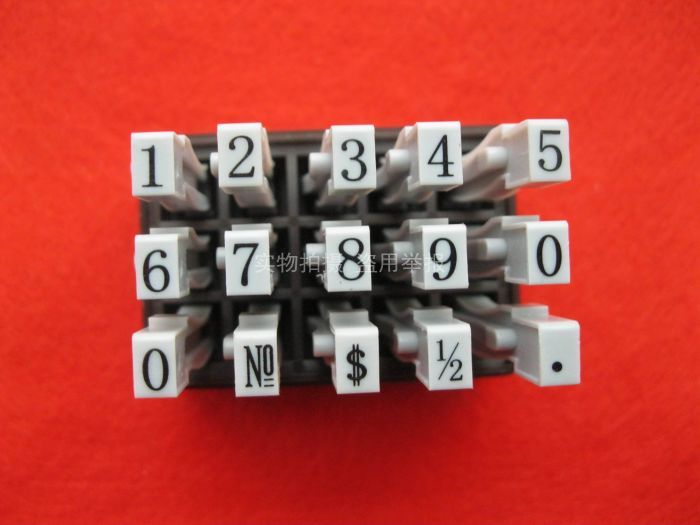 Japan TOYODA Combination Seal No.6543210 English Alphanumeric Number ...