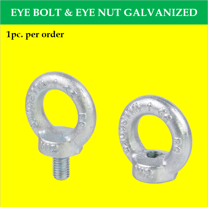 Mago Eye Bolt & Eye Nut Galvanized 6mm-14mm 1pc. per order | Lazada PH