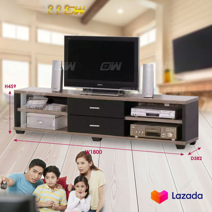 6 Feet TV Cabinet Wood / Hall Cabinet / Lounge Cabinet / Display ...