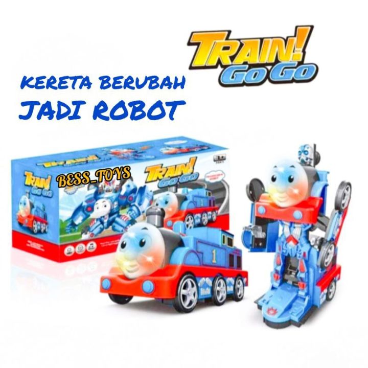 Mainan Kereta Api Train GoGo Berubah Jadi Robot 8992 Ada Music Dan ...
