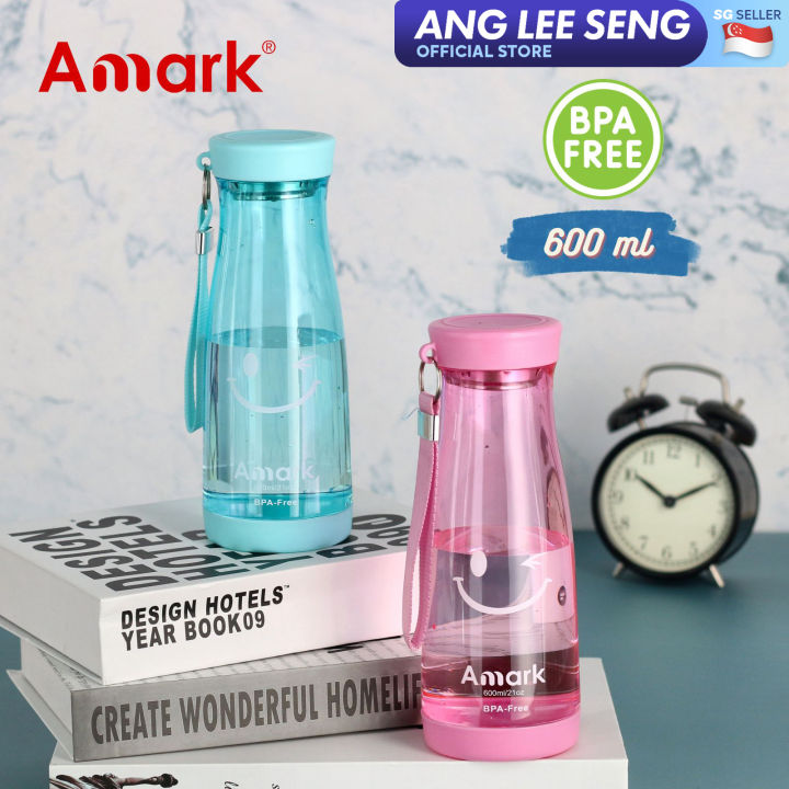 Amark Smiley BPA-Free Polycarbonate Water Bottle 600ml | Lazada Singapore