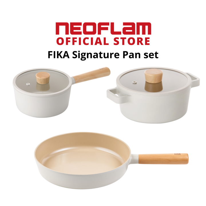 NEOFLAM FIKA Non-stick Ceramic Coating Signature Frypan Set | Lazada