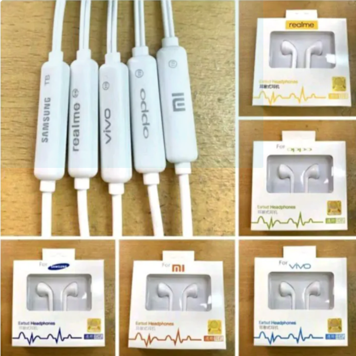 HEADSET / HANDSFREE ORIGINAL OPPO / VIVO / REALME / XIAOMI / SAMSUNG ...