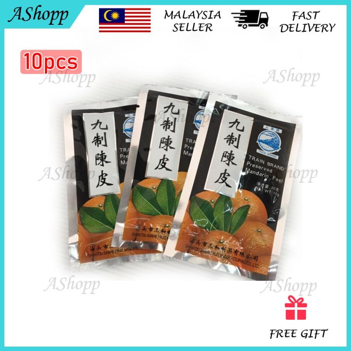 AShopp Train Brand Asam Kulit Limau. 10g X 10pcs Chen Pi Traditional ...