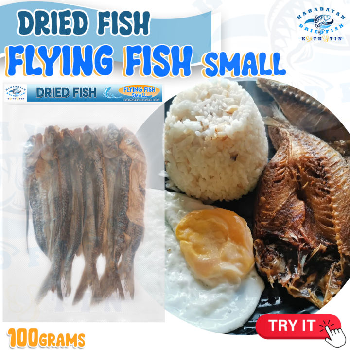 Dried Fish FLYING FISH SMALL Daing na Barongoy Isda ( 100g/200g/500g ...