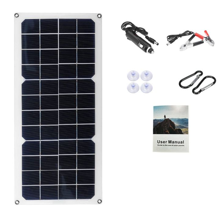 12V 30W Solar Panel Car Van Boat Caravan Trickle Portable Battery ...