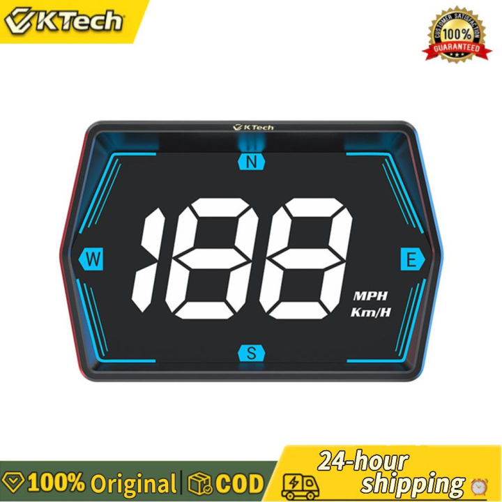 【Vktech】Car Digital GPS Speedometer HD LED Display Speed MPH KMH HUD ...