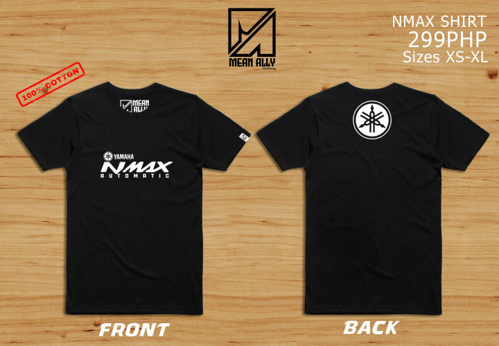Yamaha Nmax Automatic Shirt Black Mean Ally Clothing SHIRT 88 | Lazada PH
