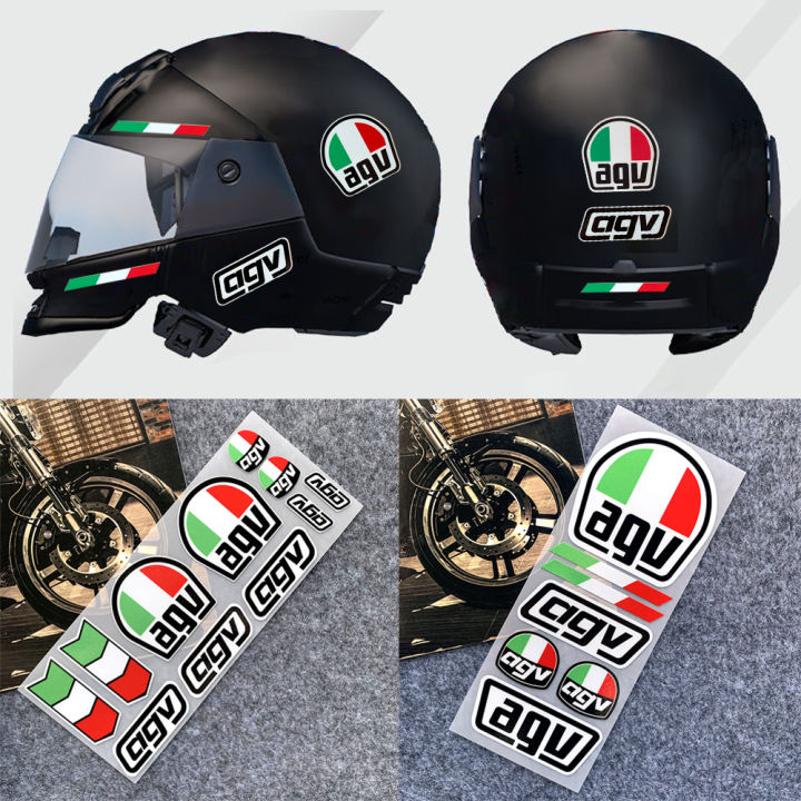 Reflective Motorcycle AGV Riding Helmet Sticker Motor Bike Body ...