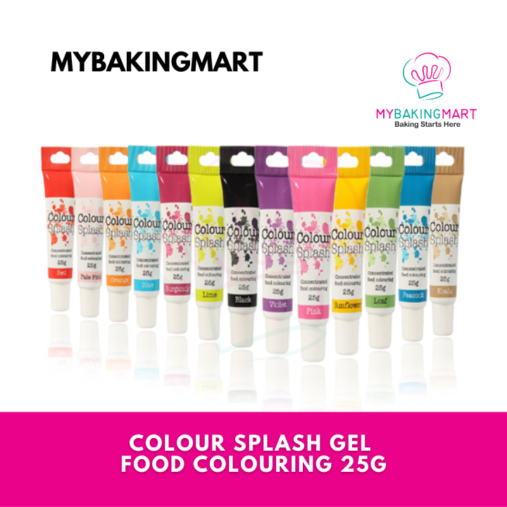 Mybakingmart | Colour Splash Gel - Edible Food Coloring - 25g | Lazada