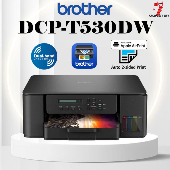 (NEW) Brother DCP-T530DW Ink Tank Printer – 3 In 1 , Auto Duplex ...