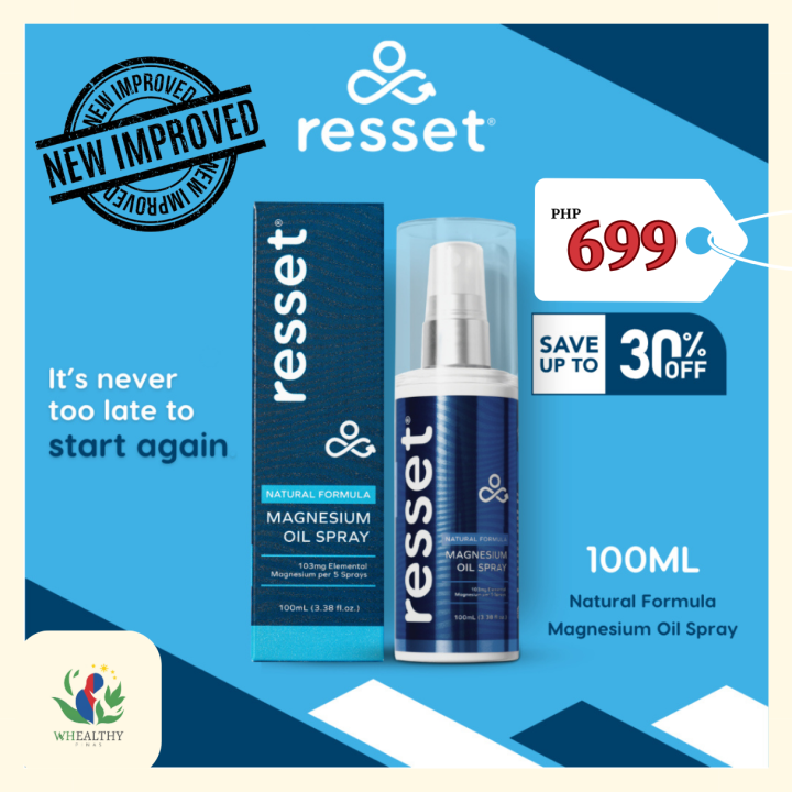 Resset Magnesium Oil Spray - 100ML | Lazada PH