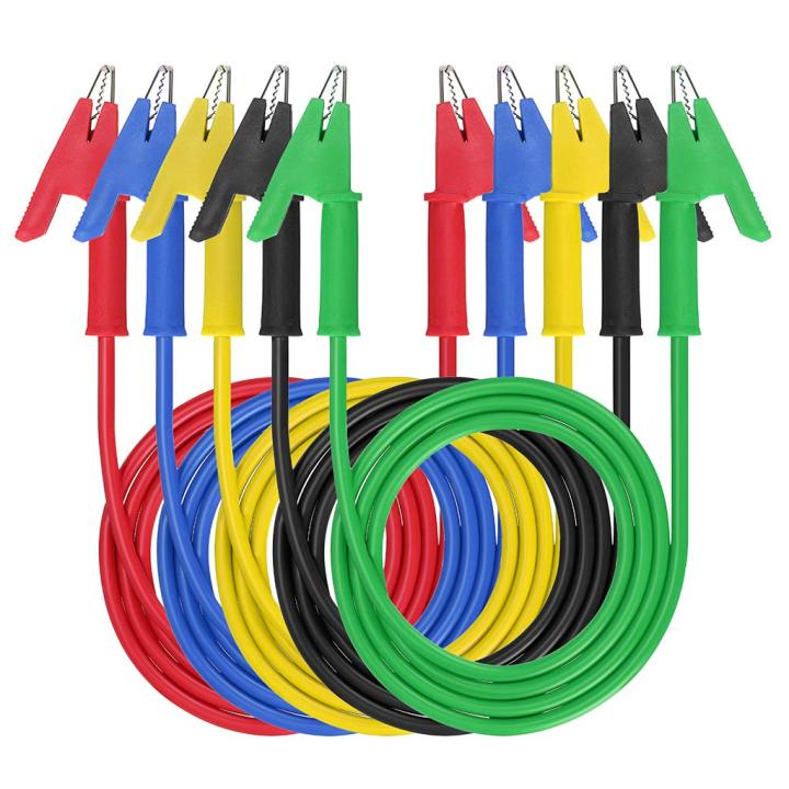 Dual Ended Crocodile Alligator Clips 15A Test Lead Wire Cable with ...