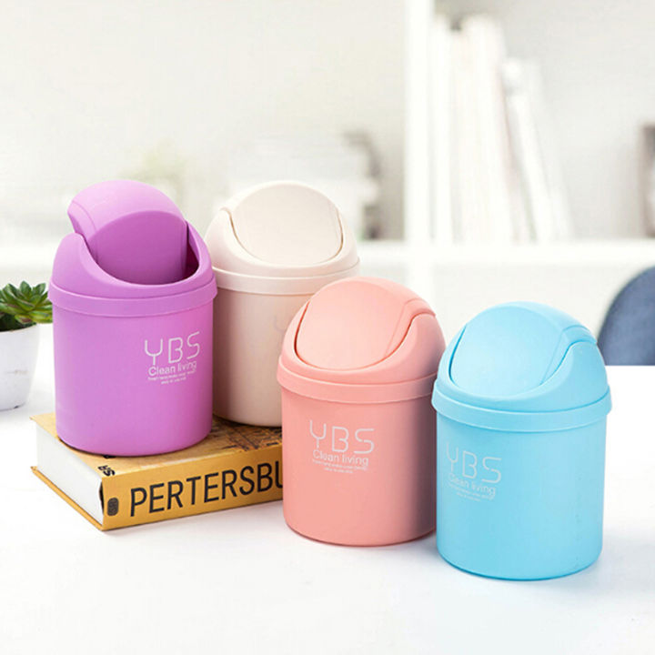 [JINXING] Cute Mini Small Waste Bin For Desktop Garbage Basket Table ...