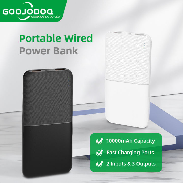 GOOJODOQ Power Bank Backup Battery 10000mAh 20W Fast Charging | Lazada
