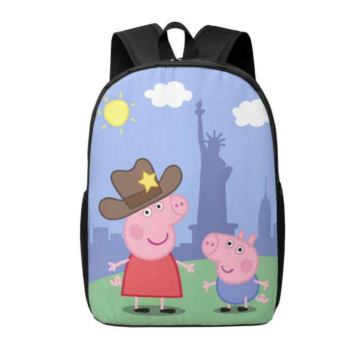 Peppa Pig Large capacity student backpack 17 inches schoolbag,Shoulders ...