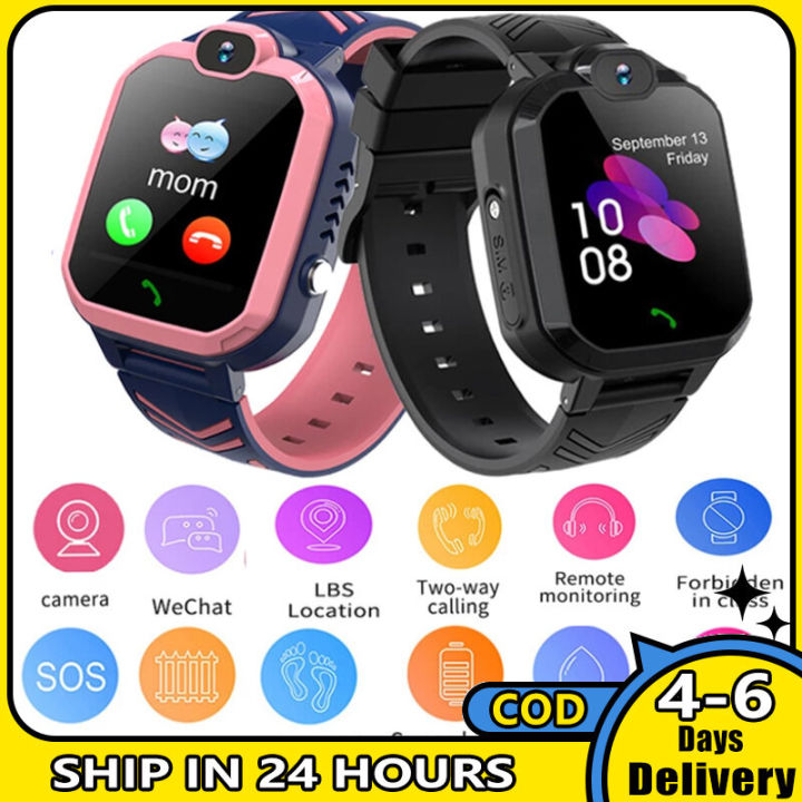 Children's smart watch 2G SIM card touch screen kids phone watch camera ...