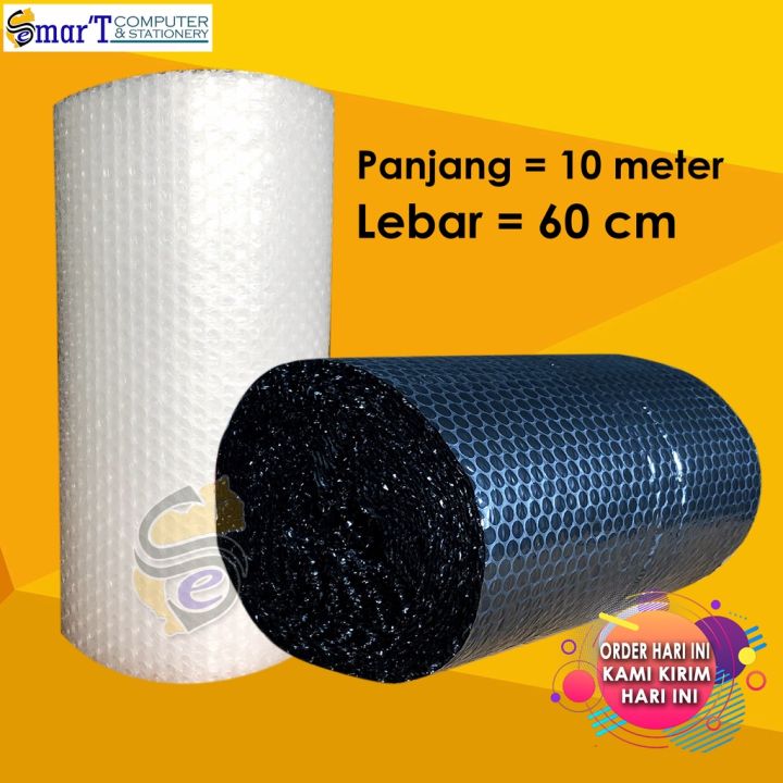 BUBBLE WRAP BUBLE WRAP BABEL RAP 10M X 60CM TEBAL, READY WARNA HITAM ...