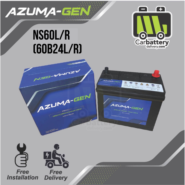 [Installation Provided] AZUMA-GEN NS60L NS60R 60B24L 60B24R Car Battery Bateri Kereta Toyota ...