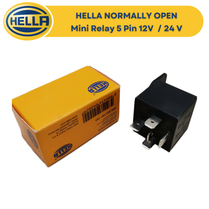 Hella Normally Open Mini Relay 5 Pin (12V / 24V) | Lazada PH