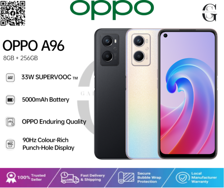 OPPO A96 Smartphone | 8GB+256GB | 33W Flash Charge | 5000mAh Battery ...