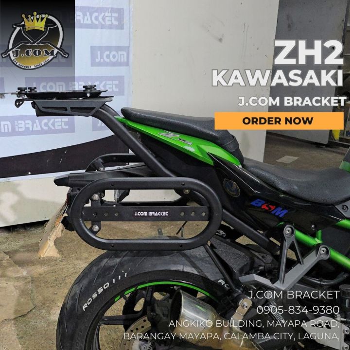 KAWASAKI ZH2 | J.COM Heavy Duty Topbox Bracket and Side Pannier Bracket ...