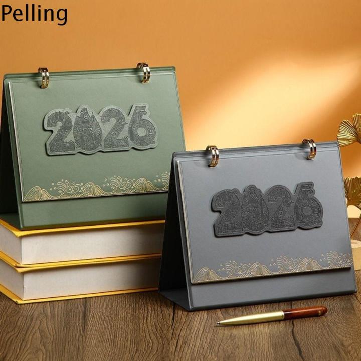 PELLING ตารางประจำวัน ปฏิทินตั้งโต๊ะปี 2026 สมุดบันทึก รายการสิ่งที่ ...