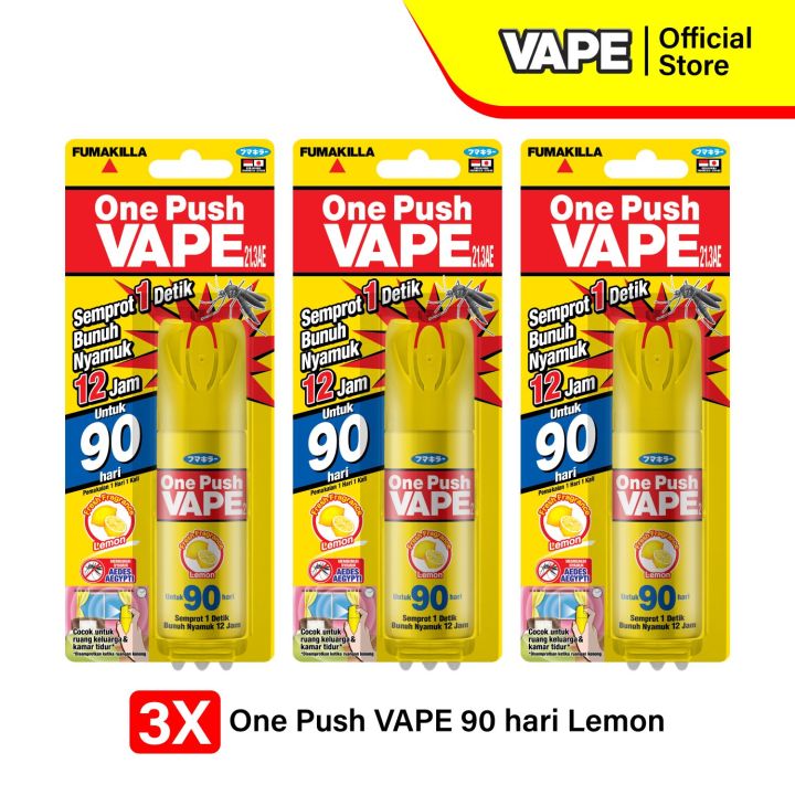 Fumakilla One Push VAPE 90 Lemon (Paket Isi 3) | Lazada Indonesia