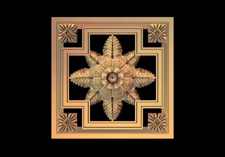 Plate 3d Relief Model In Stl Format Cnc Router Carving Engraving Artcam