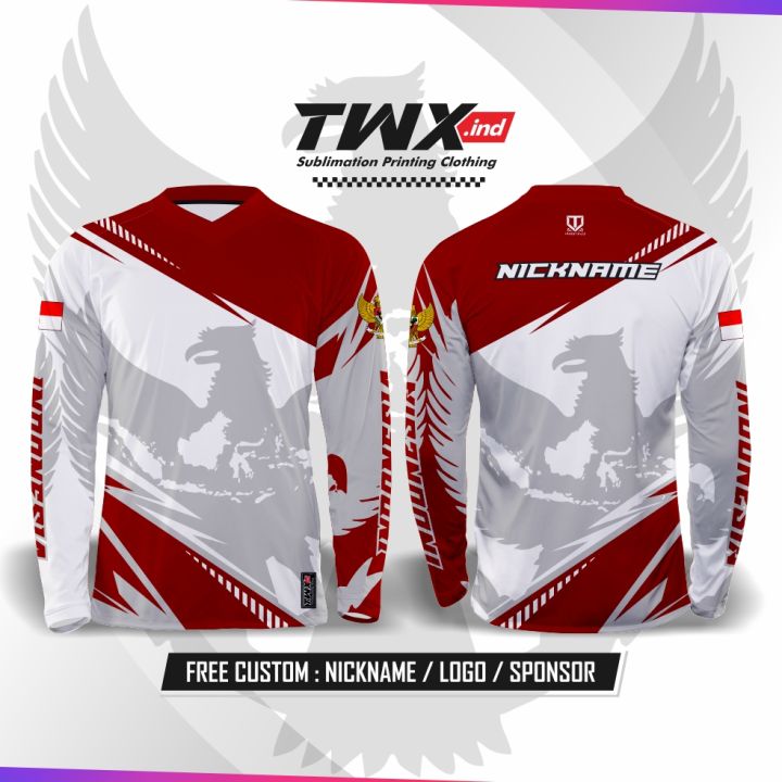 KAOS JERSEY GARUDA INDONESIA CUSTOM FULL PRINTING | Lazada Indonesia