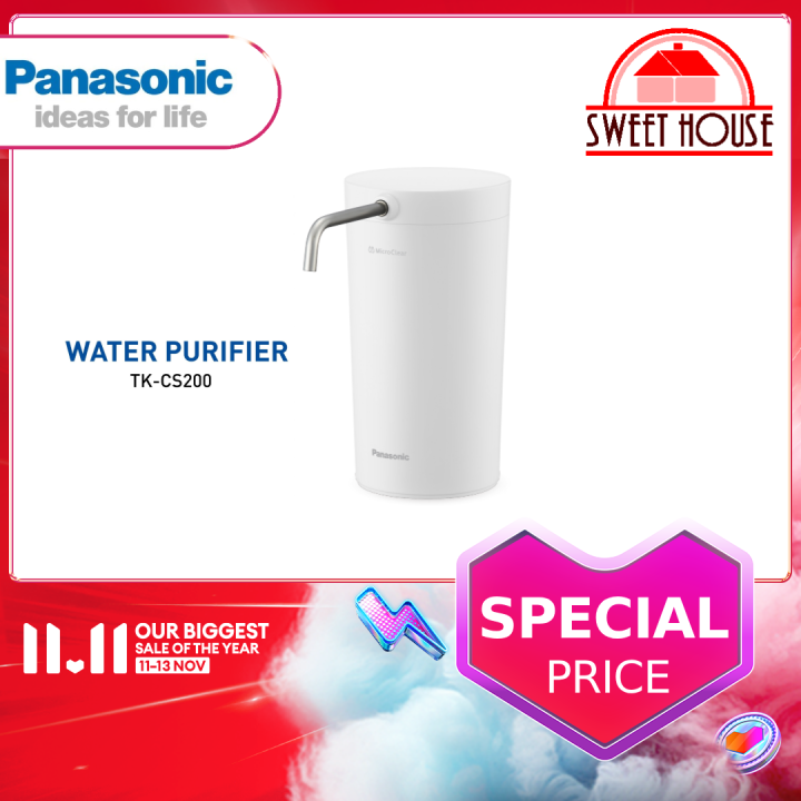 Panasonic TK-CS200 Countertop Water Purifier Activated Carbon Micro ...