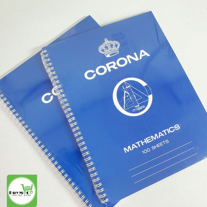 CORONA MATH NOTEBOOK ( DOUBLE WIRED) 8.5" x 11" - 100 sheets | Lazada PH