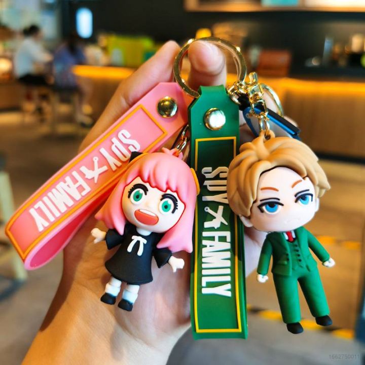 TOP Spy x Family Keychain Dolls PVC Bag Pendant Anime Keyring Anya Loid ...