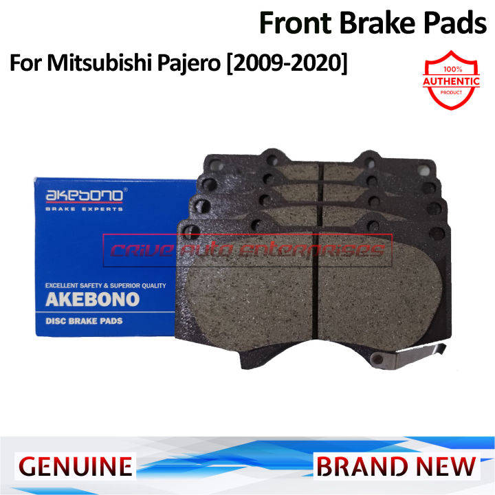ORIGINAL Akebono Front Disc Brake Pads for Mitsubishi Pajero [2009-2020 ...