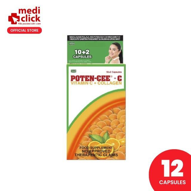 Poten-Cee + C (With Collagen) - 12 CAPSULES | Lazada PH