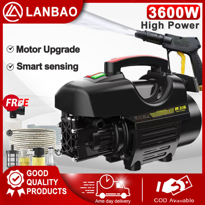 Portable Car Wash Machine 3600W High Power Automatic Household Pressure ...