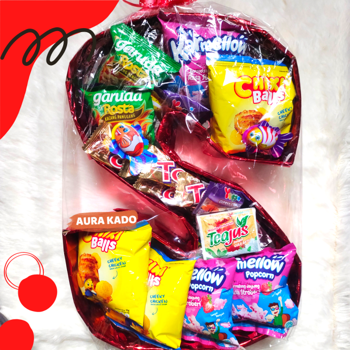 Hampers Snack Camilan Bentuk Huruf Original | Lazada Indonesia