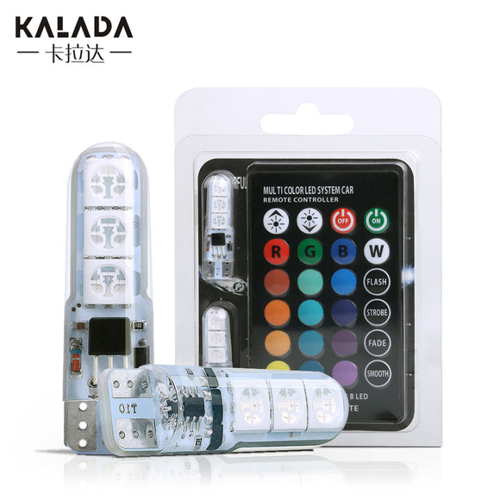 Kalada T10 2PCS Park Light with Remote Control for Motorcycle mio ...