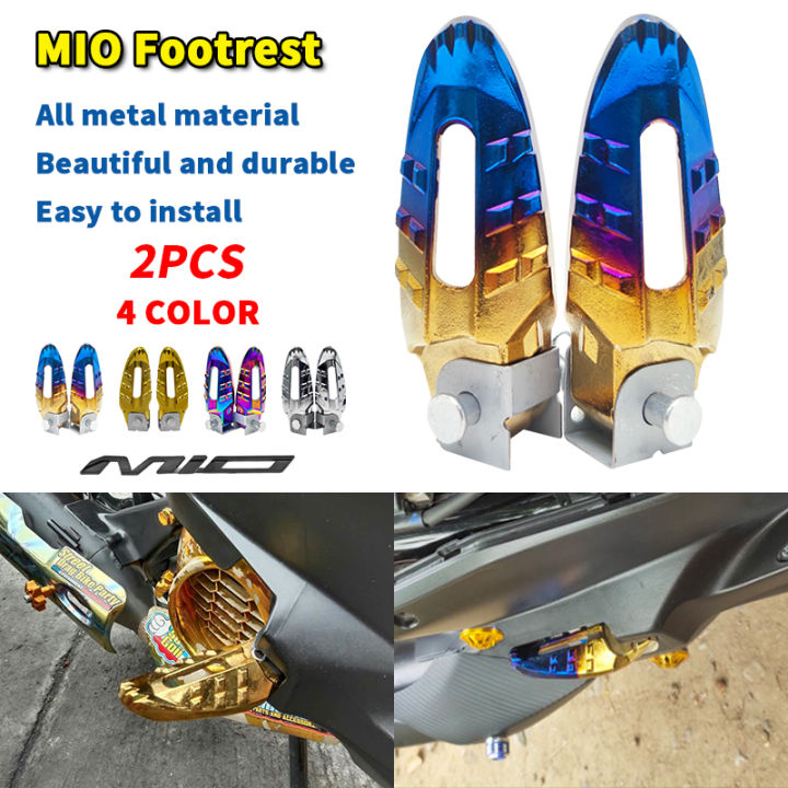 PMShop 2Pcs Mio Footrest alloy Mio Pedals Motorcycle Foot Rest For Mio ...