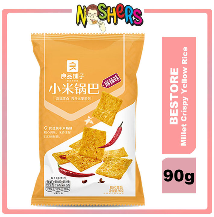 Noshers Bestore Millet Crispy Yellow Rice Crispy Fried Puffed Food Chinese style 90g - BUY 1 ...