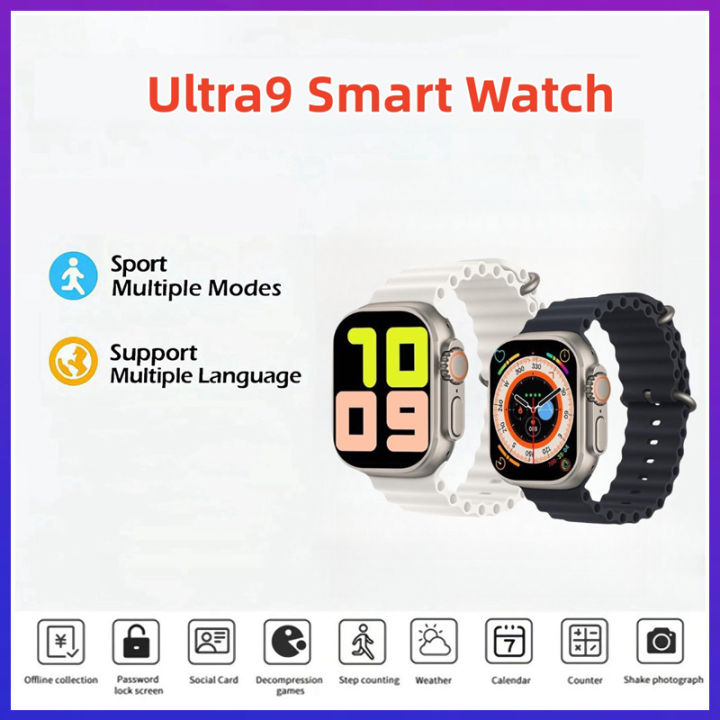 Ultra9 Smart Watch Sports Heart Rate Sleep Detection Bluetooth Call ...