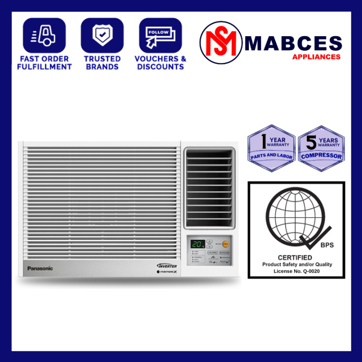 Panasonic 1HP Window Type Inverter with Nanoe™ X Technology CW ...
