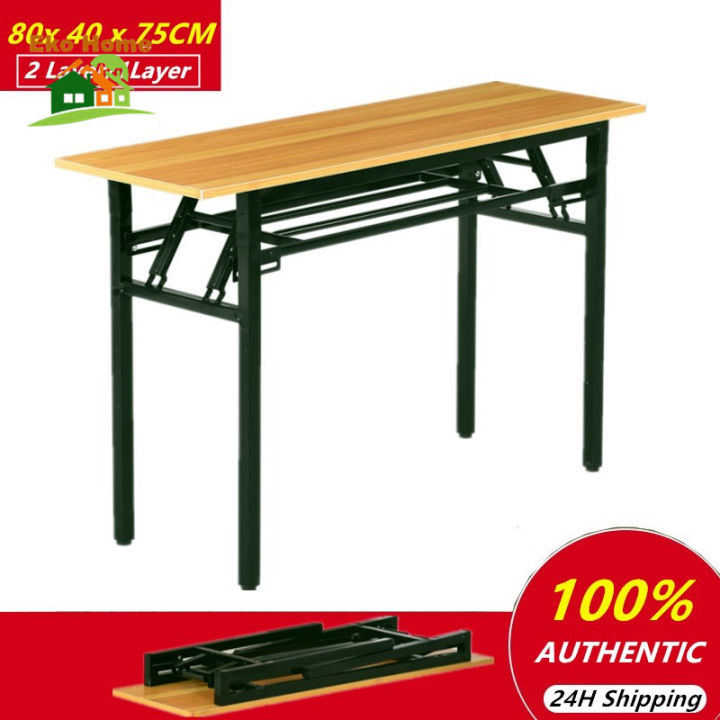 【Fully embled】Foldable 2 Layer/1 Layer Foldable Desk Dining Computer ...
