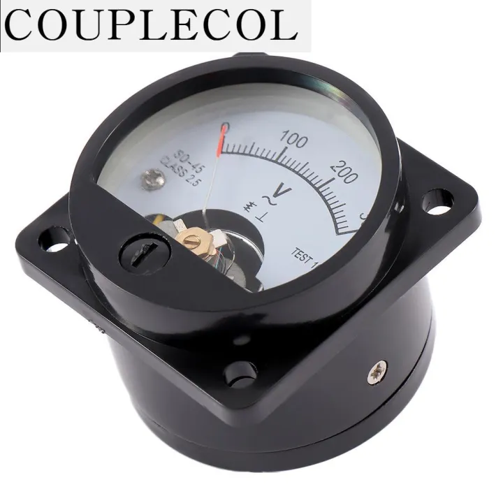 COUPLECOL Pointer Type Black AC Voltage AC 0-300V Current Voltmeter ...