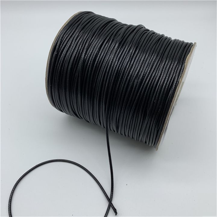 [HOT LOZKLHWKLGHWH 576] 0.5mm 0.8mm 1mm 1.5mm 2mm Black Waxed Cotton ...