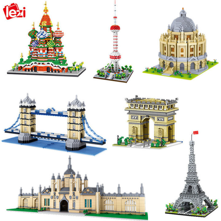 2000pcs world landmark building blocks loz mini block Arc de Triomphe ...